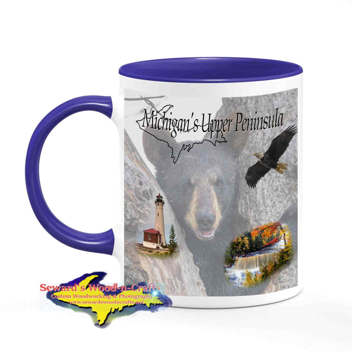 Coffee Cup Michigan's Upper Peninsula Bear Cub -1260 – Seward's Wood-n ...