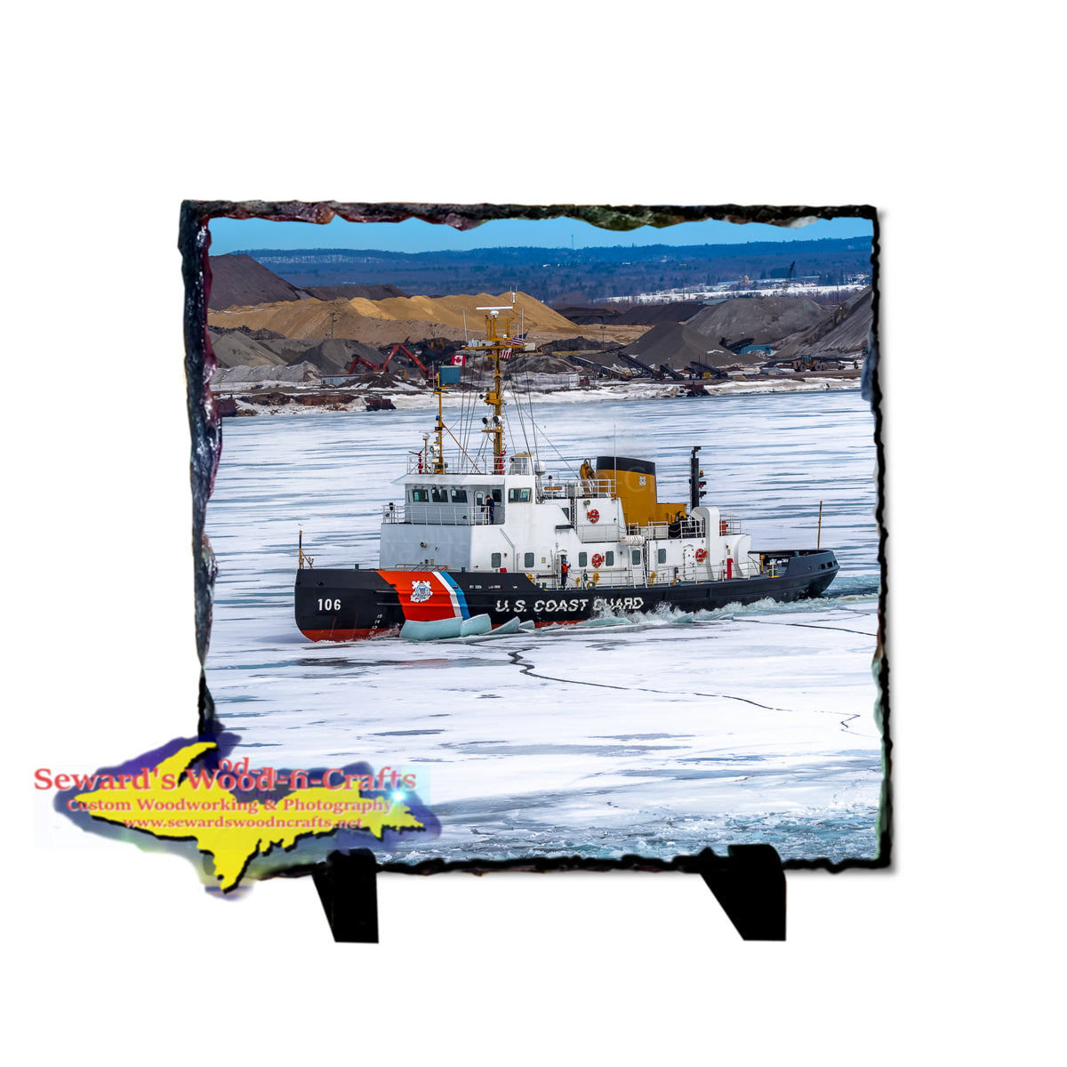 Photo Slate 8x8 USCGC Morro Bay-8120 – Seward's Wood-n-Crafts/Michigan ...