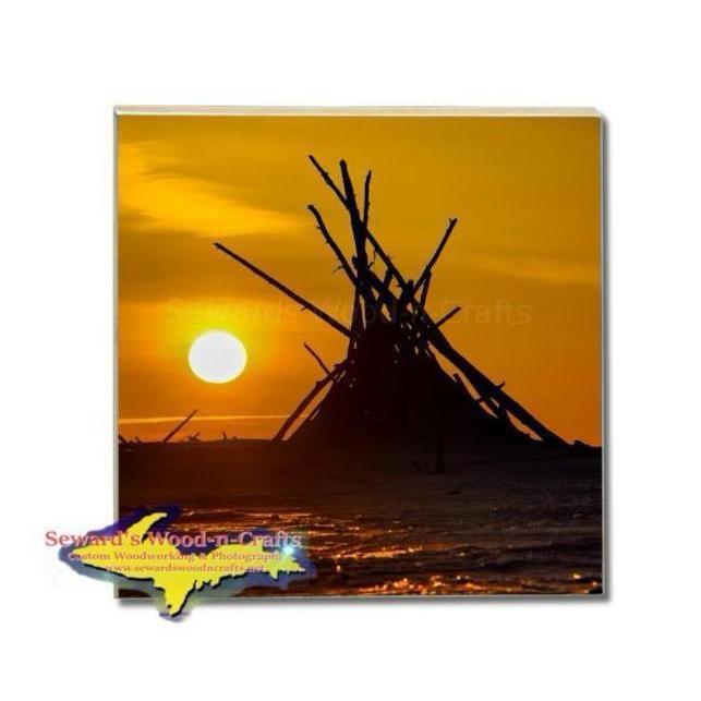 Michigan Coaster ~ Sunset Whitefish Point-4588 – Seward's Wood-n-Crafts ...