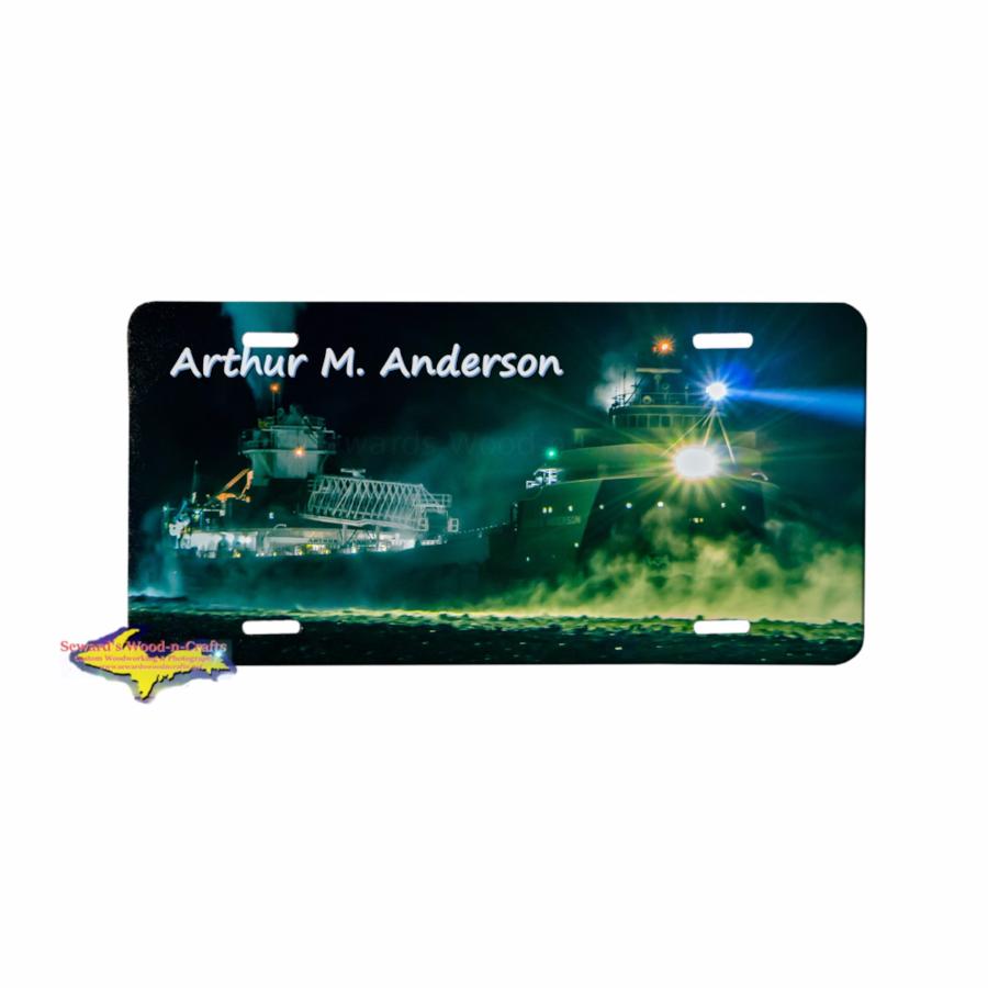 License Plate Arthur M Anderson -2183 Great Lakes Gifts & Collectables ...