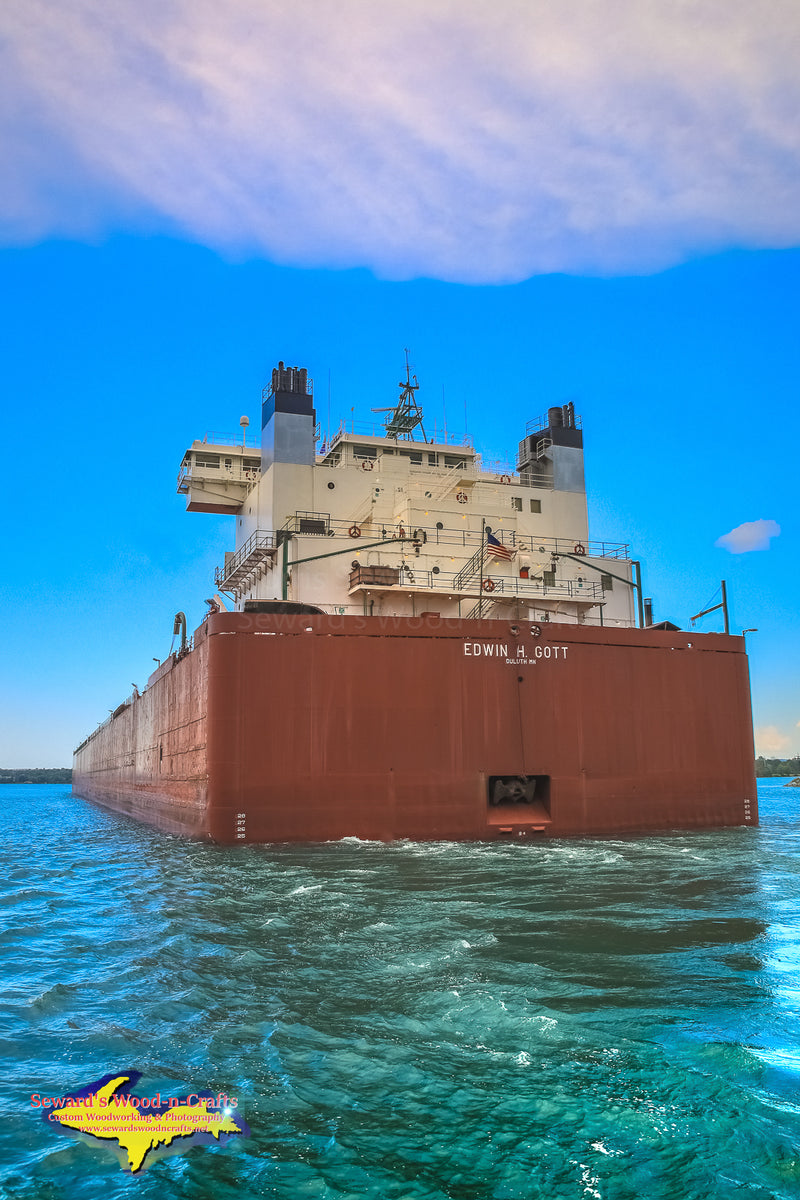 Great Lakes Freighters Edwin H Gott -9306 – Seward's Wood-n-Crafts ...