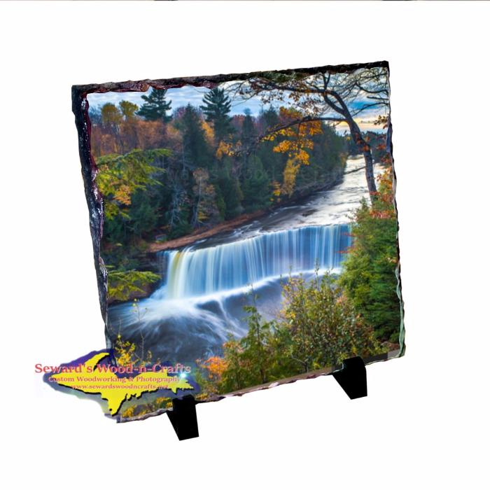 Amazing Tahquamenon Falls Rustic Slate Tile Yooper Gifts – Seward's ...